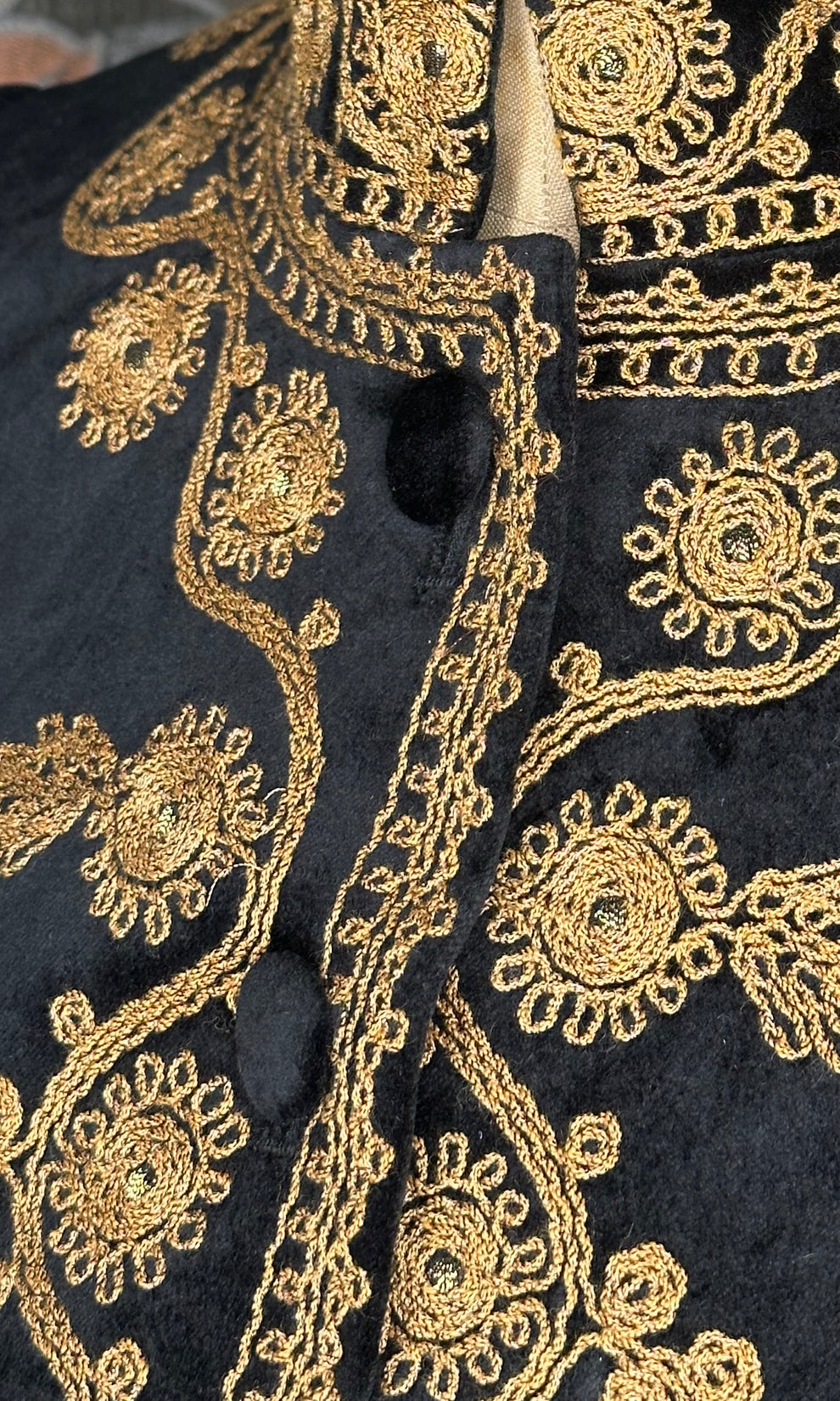 Palestinian Embroidered Velvet Jacket – The Quaintrelle